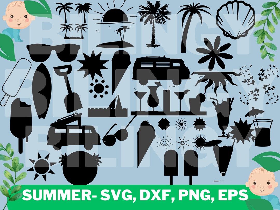 Summer, Vacation, Popsicle, Sunshine, Digital Files, Png, Svg, Eps, Dxf ...