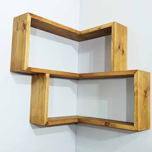 Inside Corner Shelf Unit in Dark Oak. Kitchen & Bathroom Organization ...