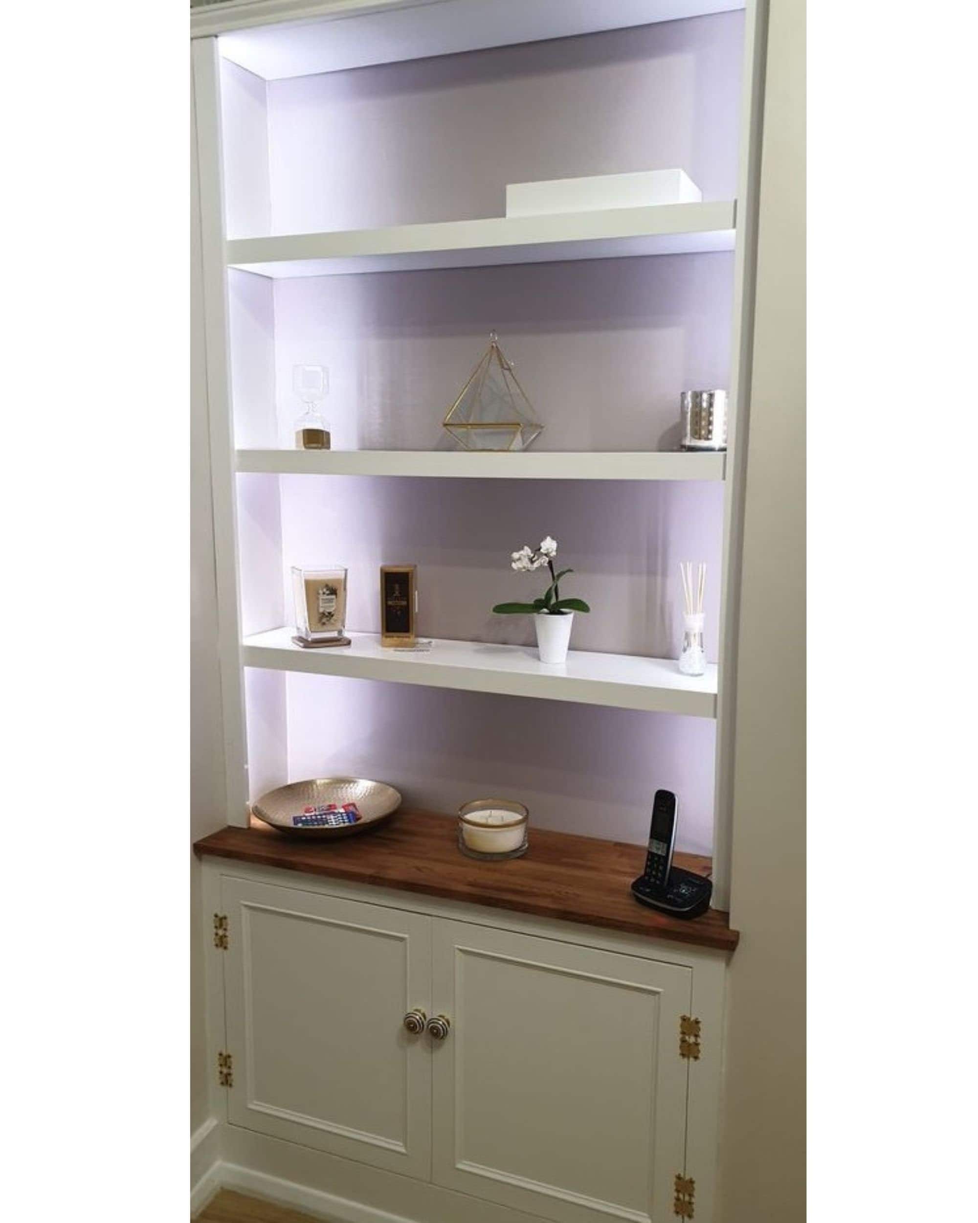 Tailored MDF Box Floating Shelves for Your Modern Alcove - Etsy