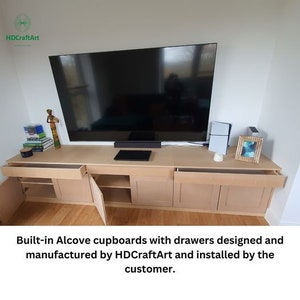 Built-in MDF Cupboards for Your Alcove DIY Project - Etsy UK