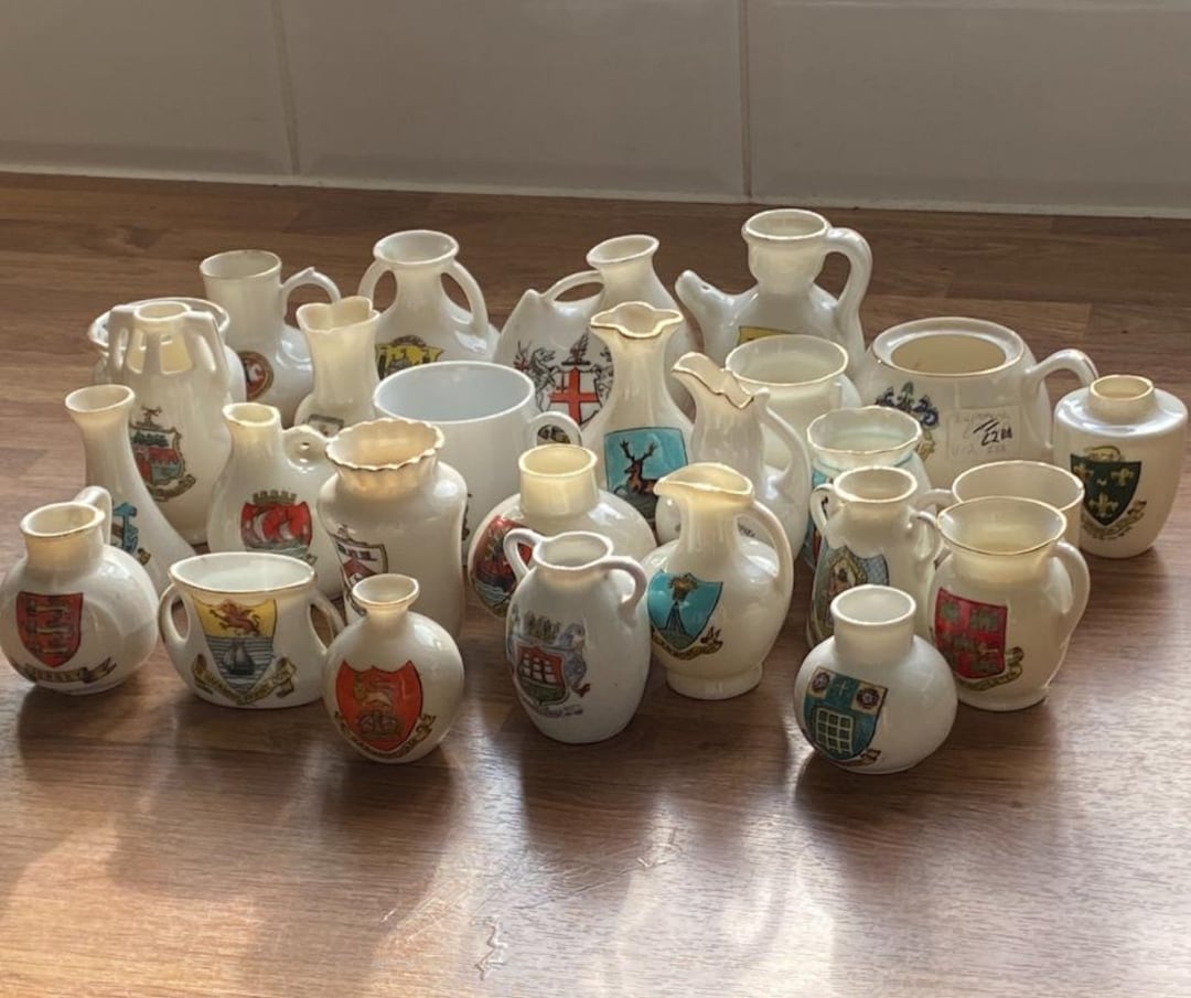 Vintage Crested Ware Mini Jugs and Vases Collection of 27 Great ...