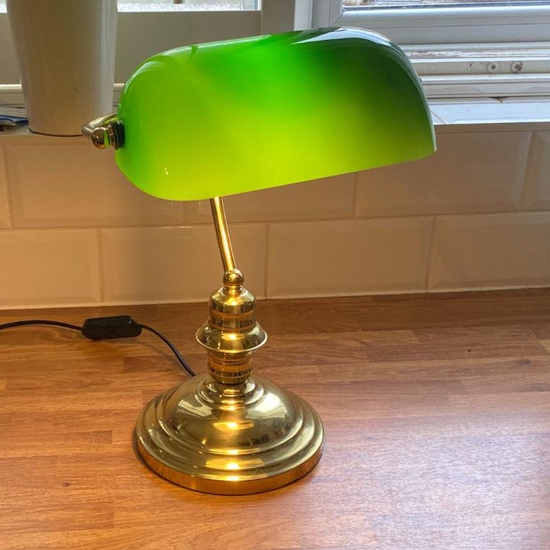Bankers Lamp - Etsy