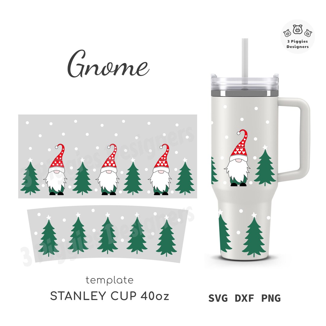 Christmas Gnome Stanley 40oz Wrap SVG PNG DXF (digital Download) - Etsy