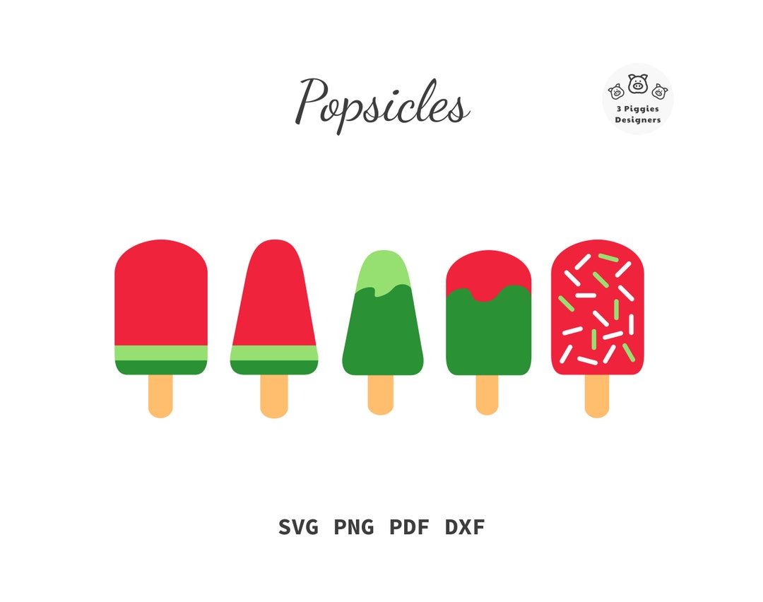 Popsicle SVG • Summer Ice Cream Png Dxf Pdf for Cricut Silhouette ...