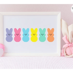 Easter Peeps SVG • Bunny Png Dxf Pdf Rabbit for Cricut Silhouette ...