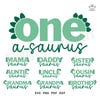 One-a-saurus SVG PNG Cut File, Dino 1 SVG, Dinosaur First Birthday ...