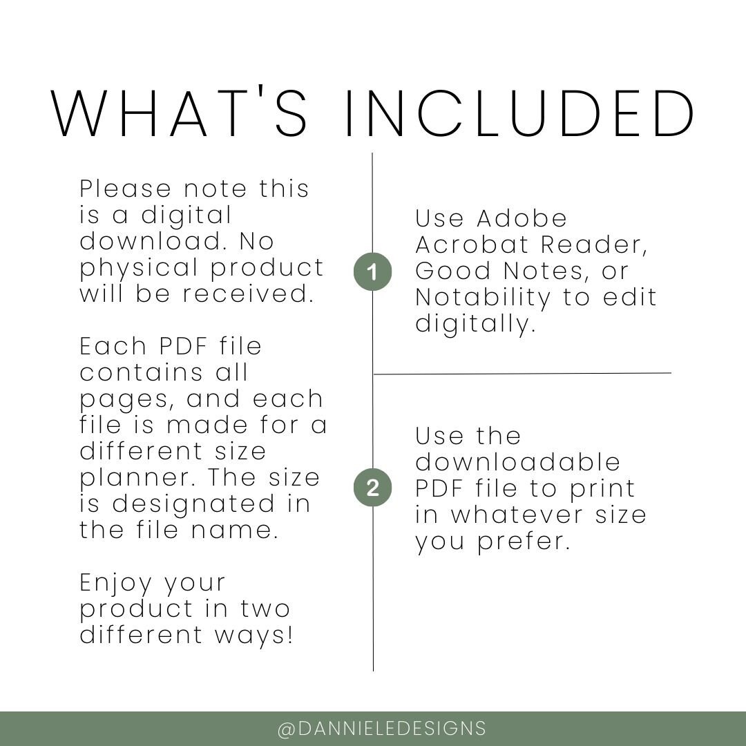 Two-page Book Review A4 A5 Full-size Happy Planner BOOK - Etsy