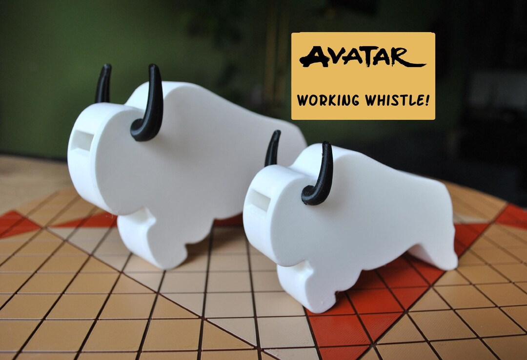 Avatar Aang Appa the Sky Bison 3D Printed Whistle Sky Bison Whistle ...