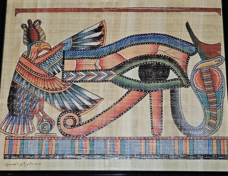 Original Egyptian Papyrus Painting - Etsy