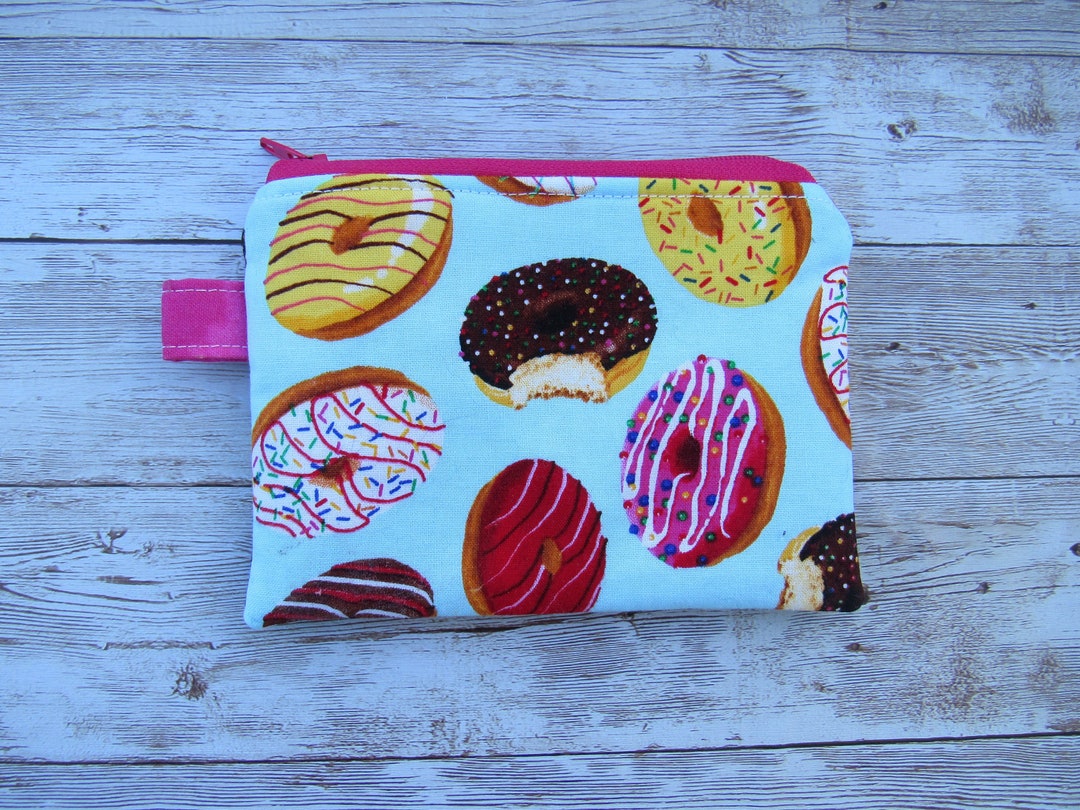 Donut - Fabric Zipper Pouch - Etsy