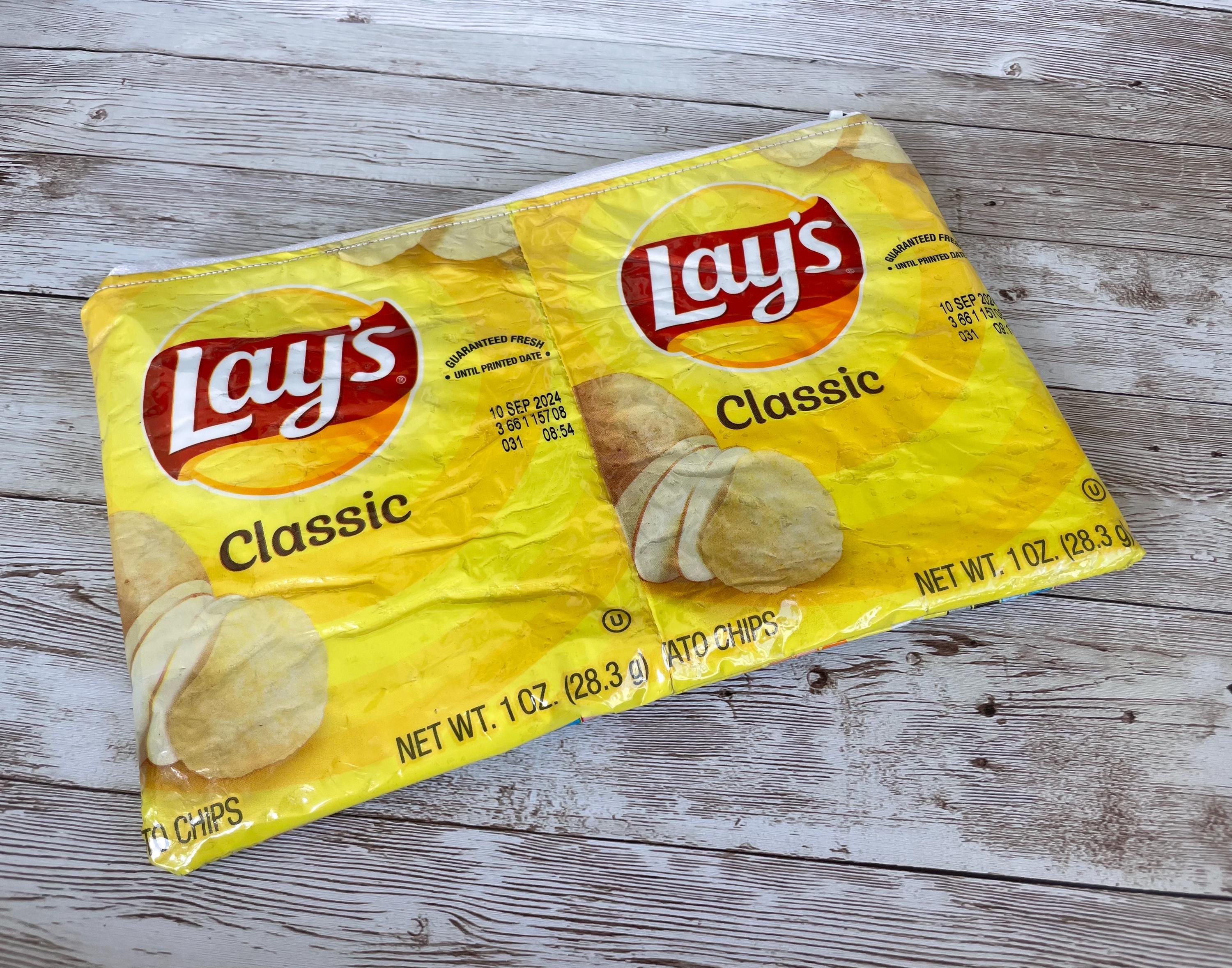 Lay’s - Potato Chips Snack Bag - Vinyl, Zippered Lined Fabric Pouch - Etsy