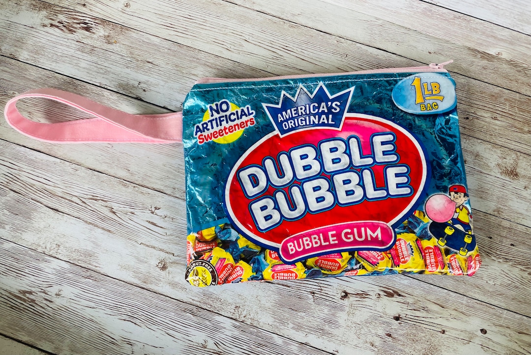 Dubble Bubble - Candy Bag - Vinyl Zipper Pouch WITH Wristlet — Re-used ...