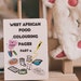 African Food Colouring Pages for Children, Kids Printable Sheets, Cute ...