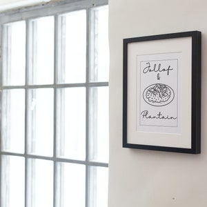 Jollof Rice & Plantain Wall Art, Nigerian Art Digital Download, West ...