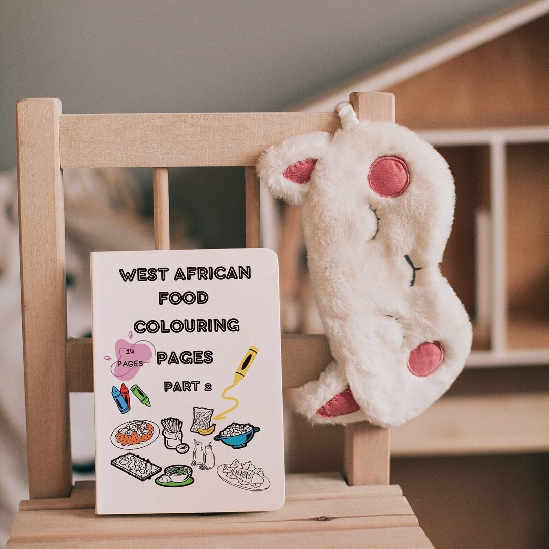 African Food Colouring Pages for Children Kids Printable - Etsy