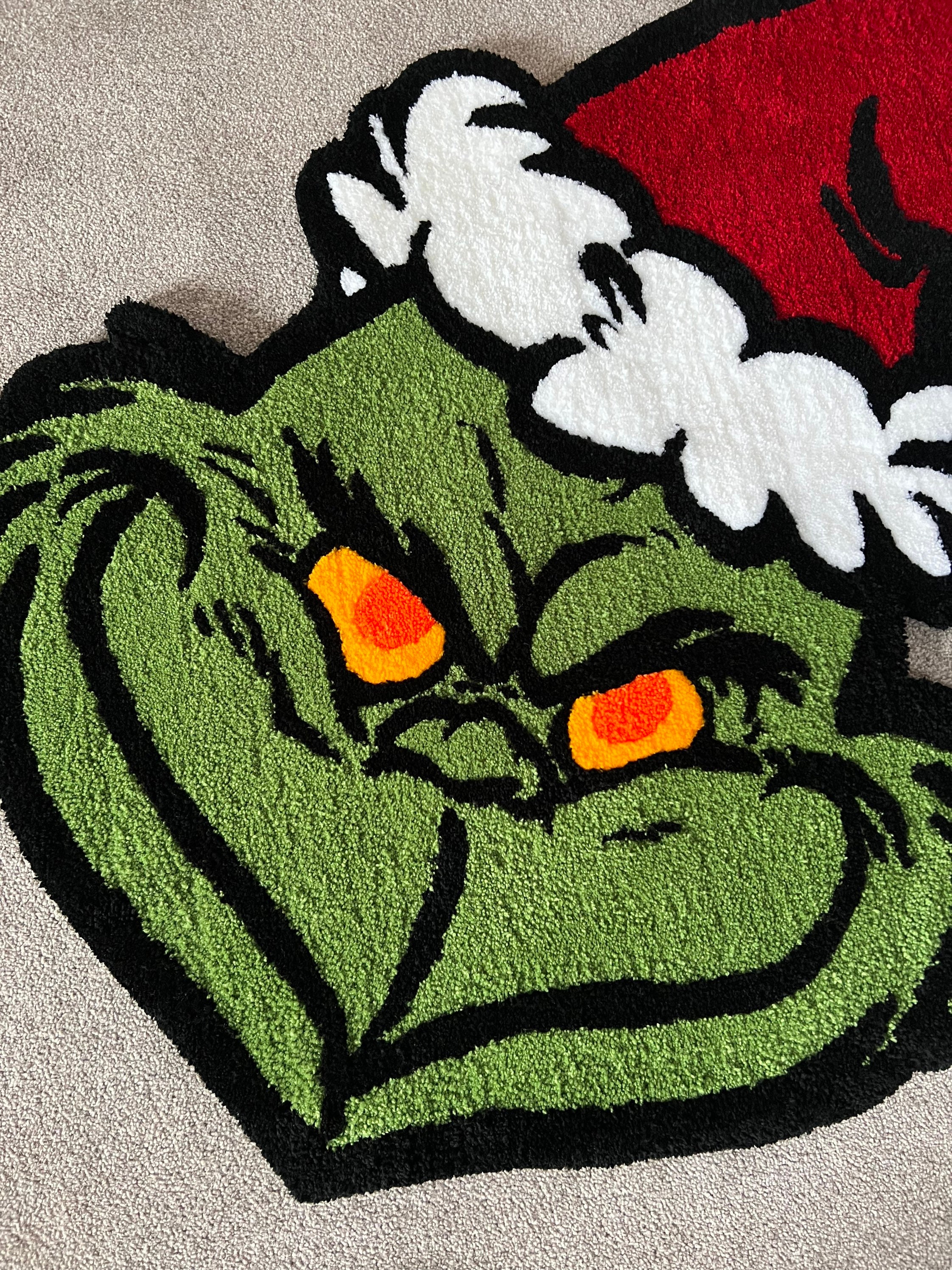 The Grinch Rug Christmas Rug Christmas Decorations Home Decor Handmade ...