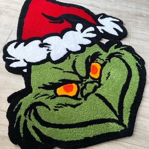 The Grinch Rug Christmas Rug Christmas Decorations Home Decor Handmade ...