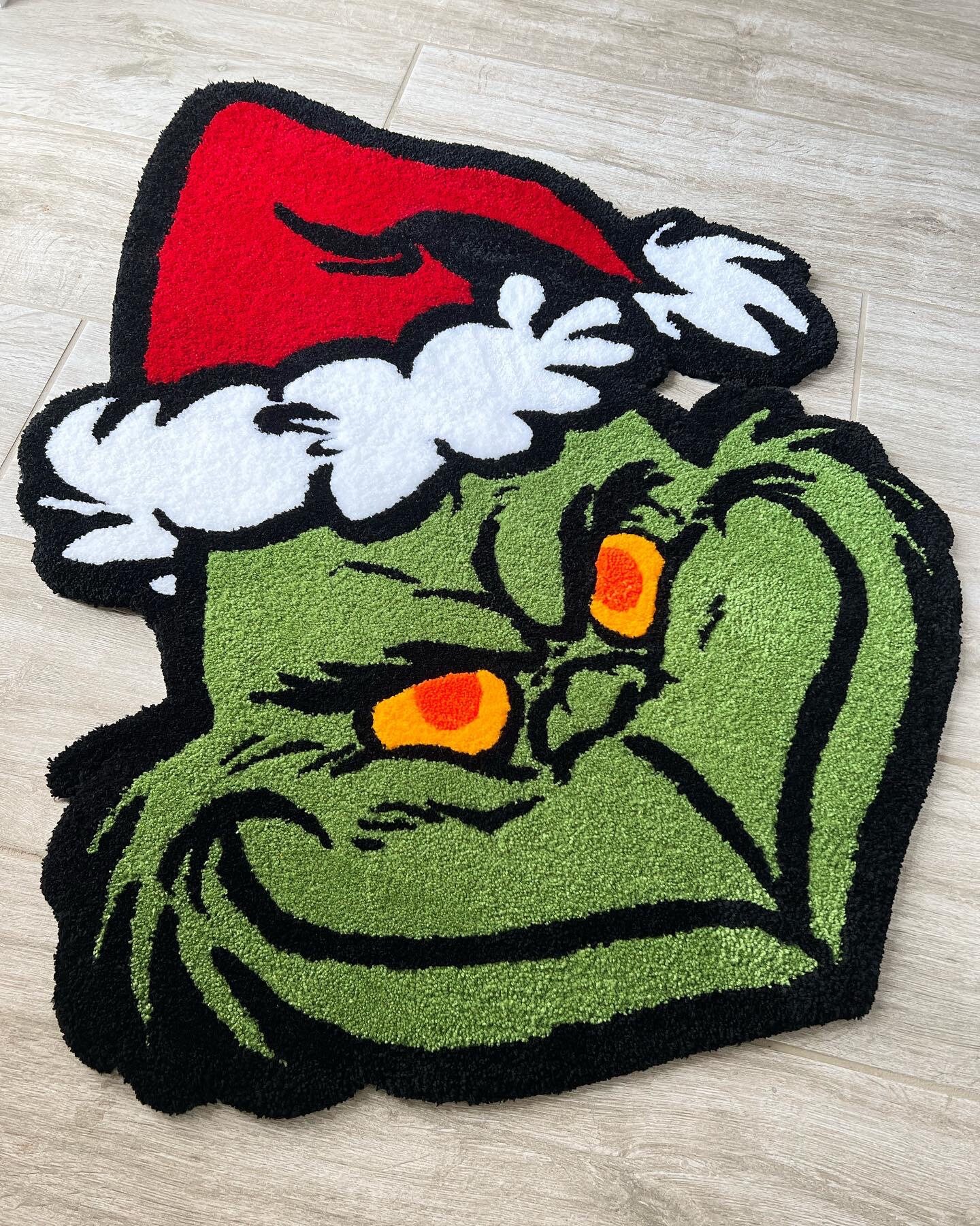 The Grinch Rug Christmas Rug Christmas Decorations Home Decor Handmade ...