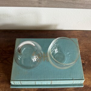 Vintage Clear Glass Roly Poly Cocktail Glasses set of 2 - Etsy