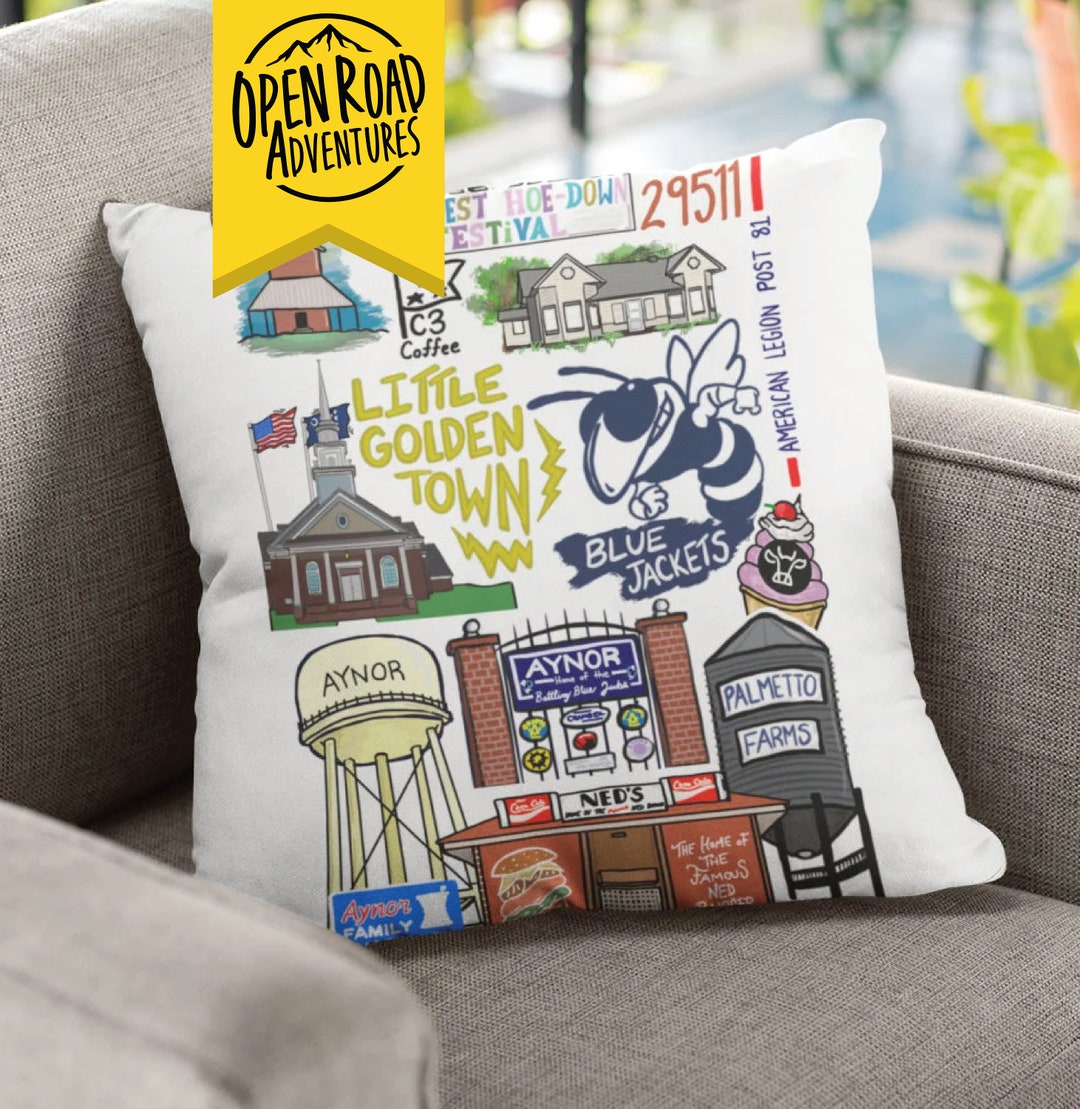 Aynor SC Decorative Pillow Downtown Aynor Water Tower American Legion ...