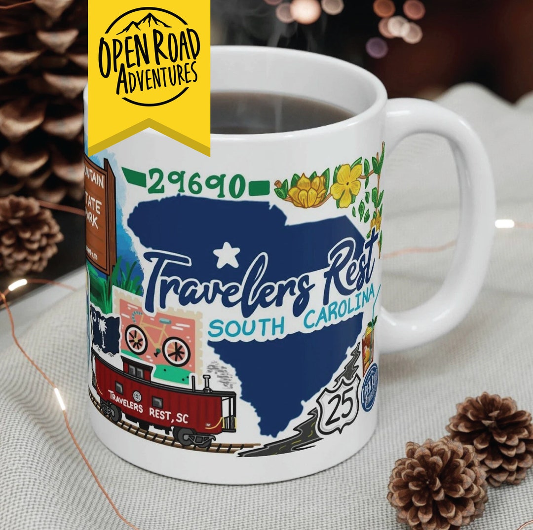 Travelers Rest SC Coffee Mug | Unique Gift for Travelers Rest South ...