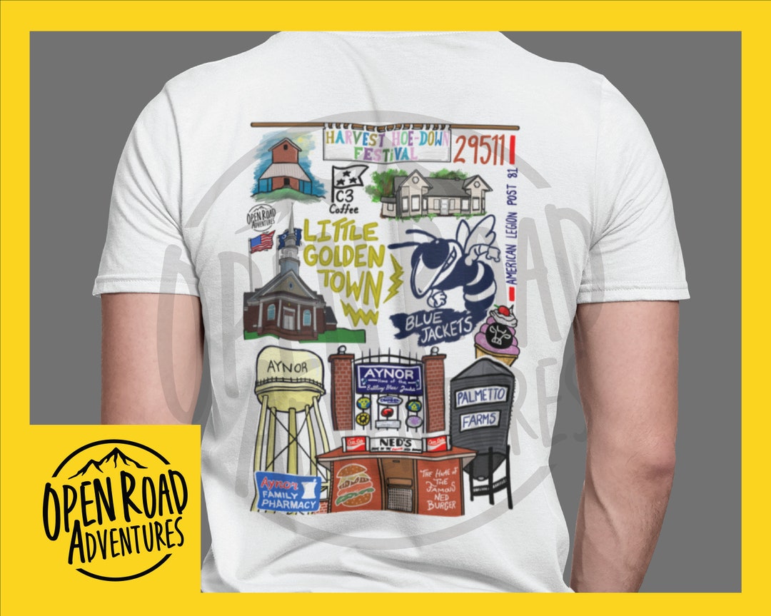 Aynor SC One of A Kind Hand Drawn Soft Style Tshirt Downtown Aynor ...