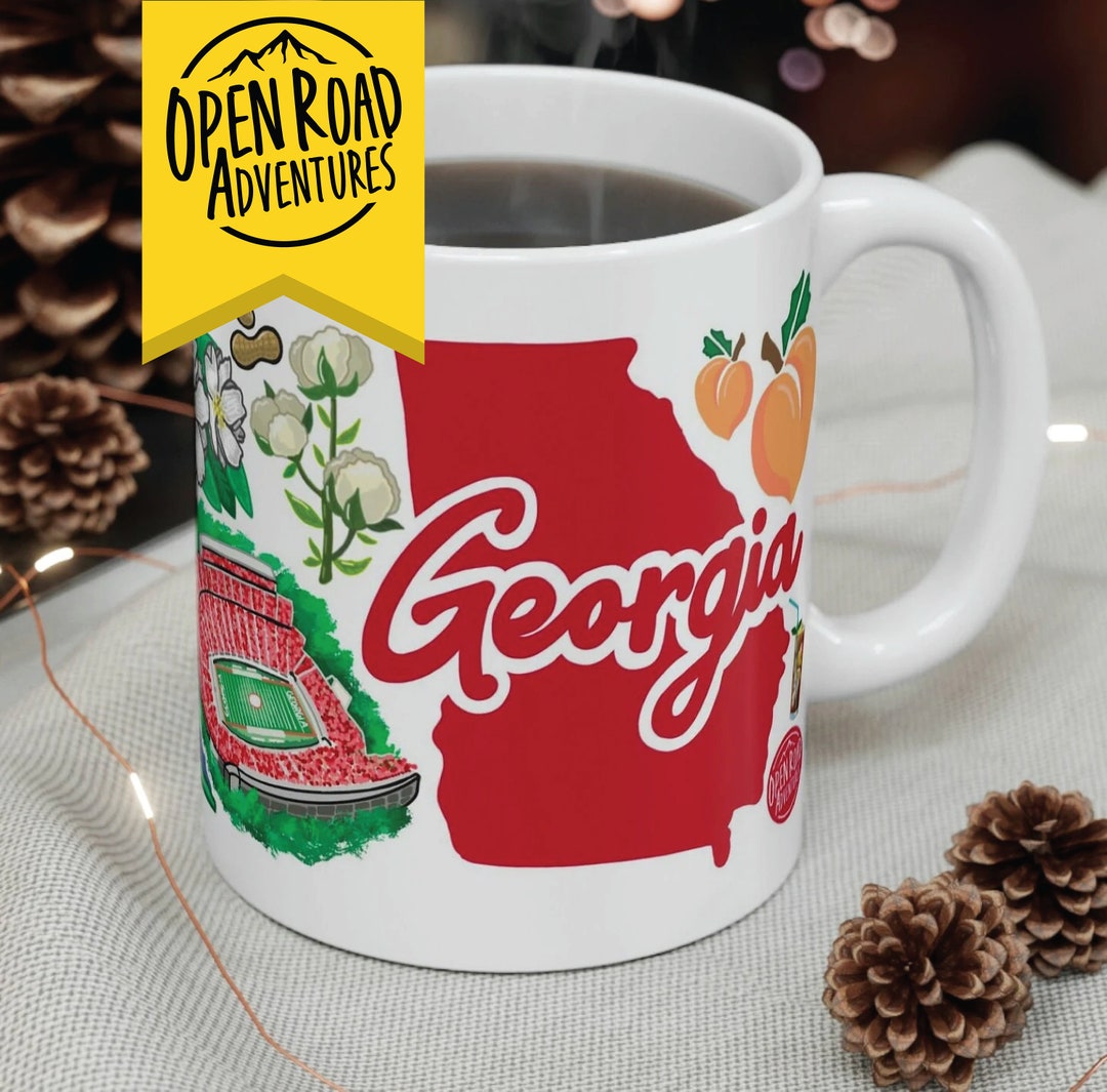 Georgia Coffee Mug UGA Inspired Atlanta GA Aquarium - Etsy