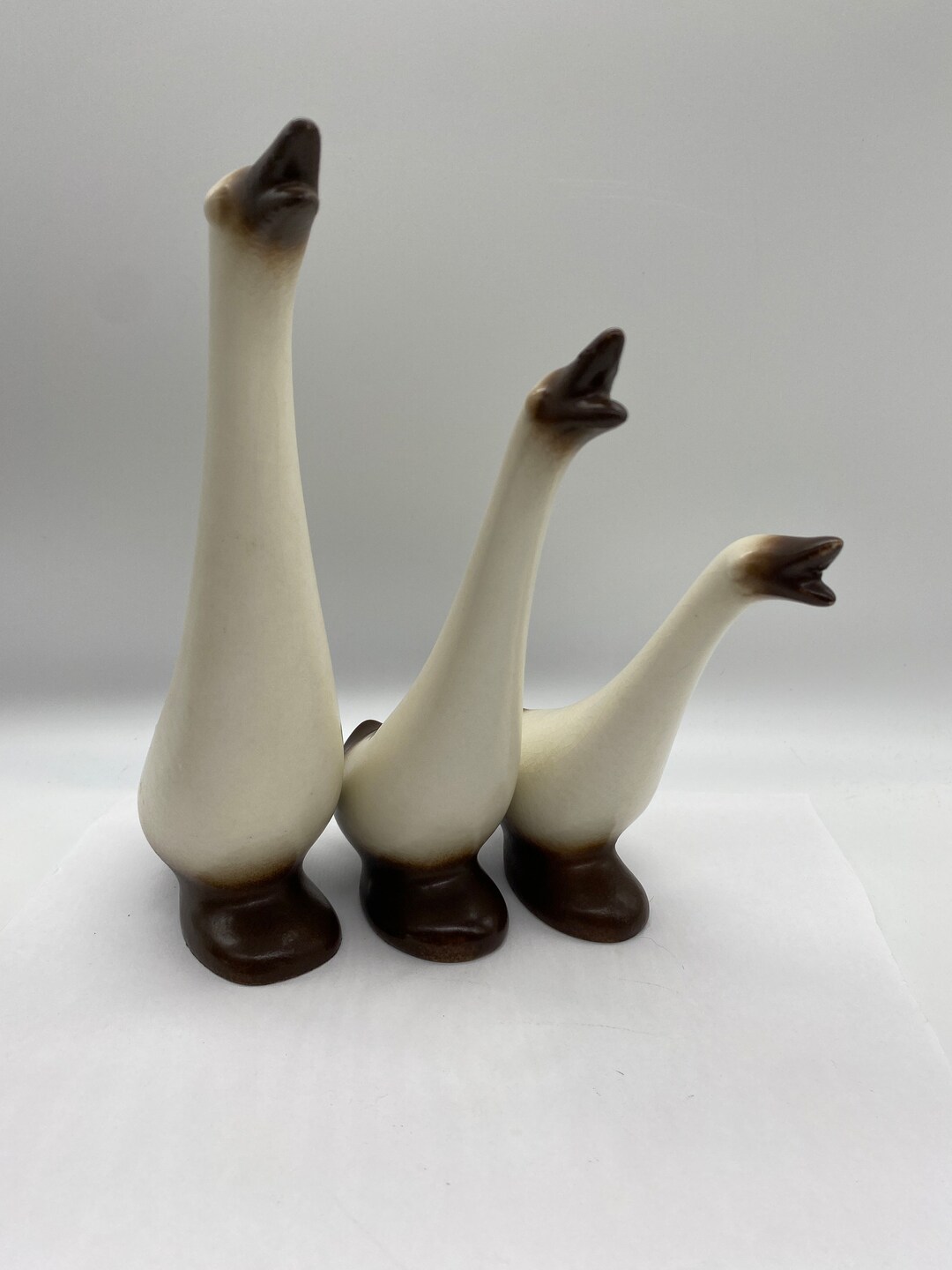 Vintage Howard Pierce California Pottery Geese Family / Set of 3 - Etsy