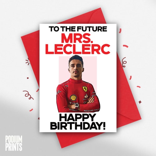 Saint Charles Leclerc inspired Formula 1 F1 Fan - Etsy