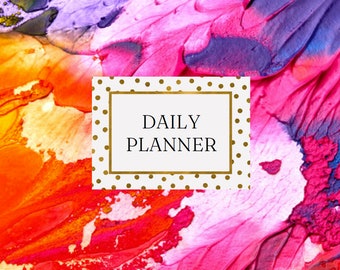 Colorful Daily Planner - Etsy