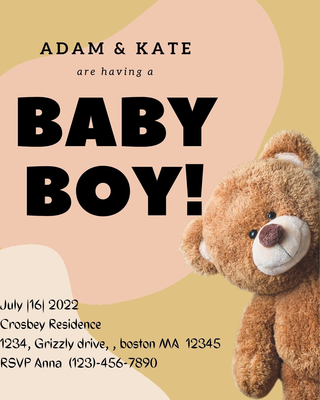 Baby Shower Digital Cards Custom - Etsy