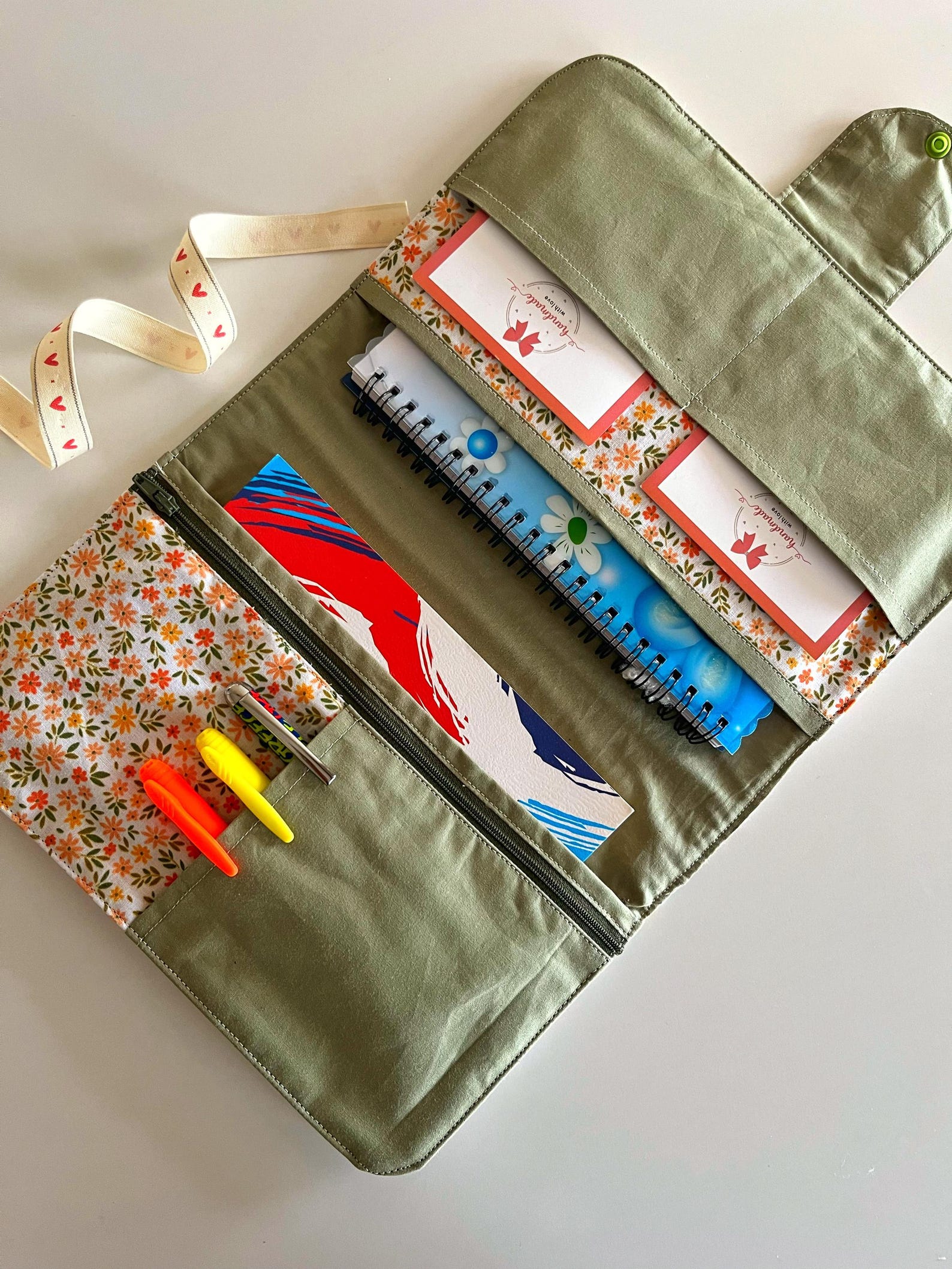 Zippered Book Cover Book Organizer - Etsy