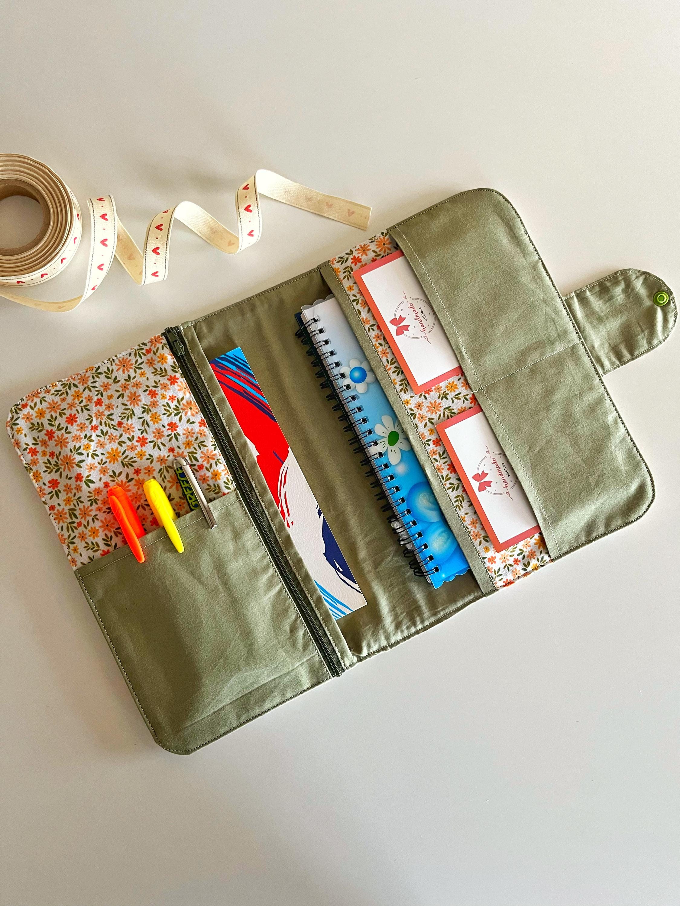 Zippered Book Cover Book Organizer - Etsy