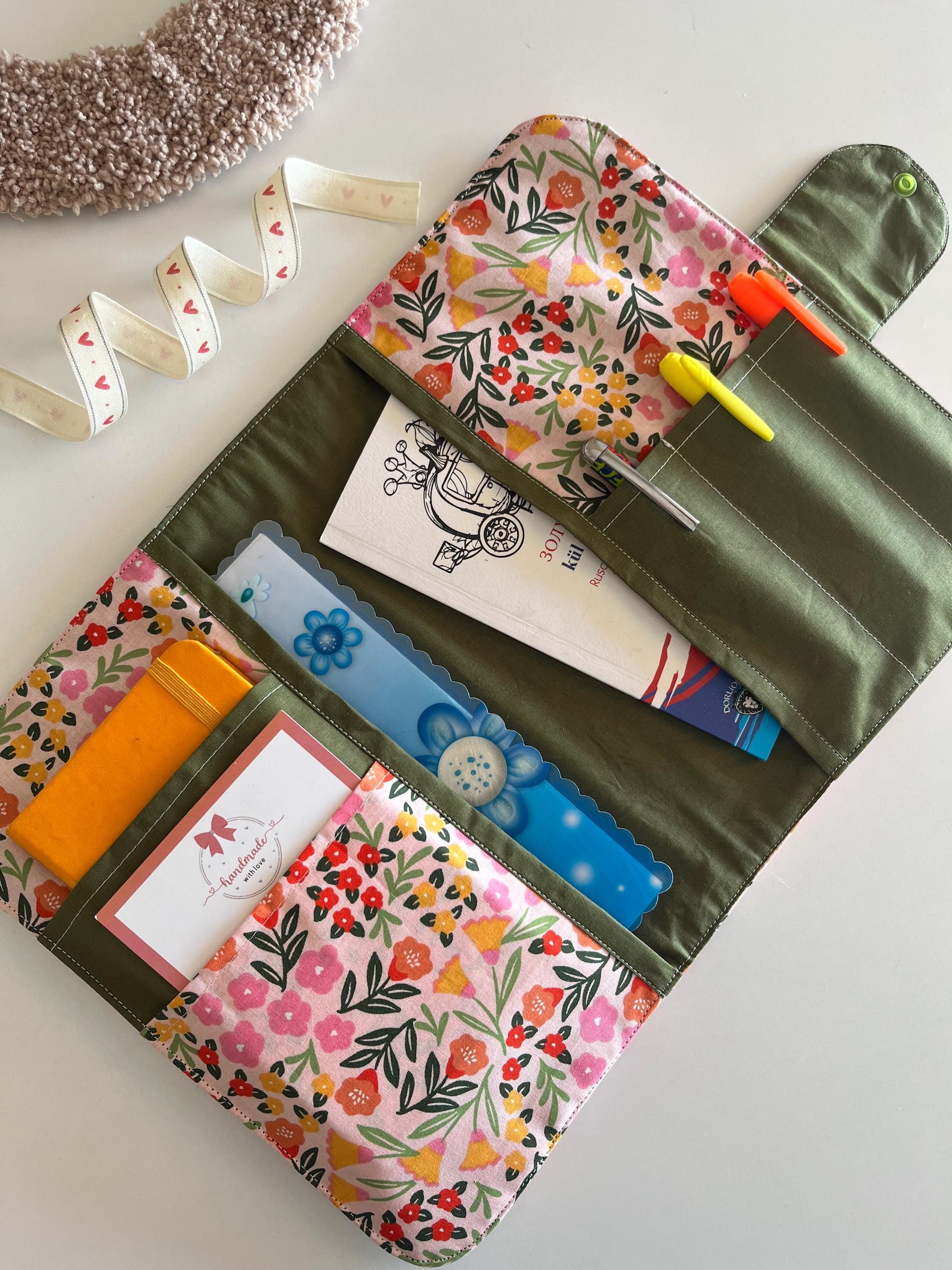 Utility Pouch Book Sleeve PDF Pattern - Etsy