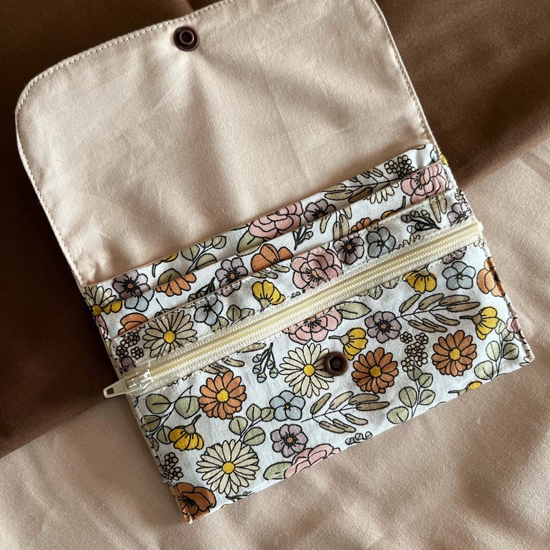 Floral Wallet Zipper - Etsy UK