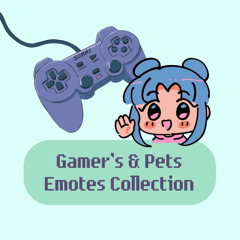 48 Tiktok & Twitch Gamer's Emotes Canva Template - Etsy