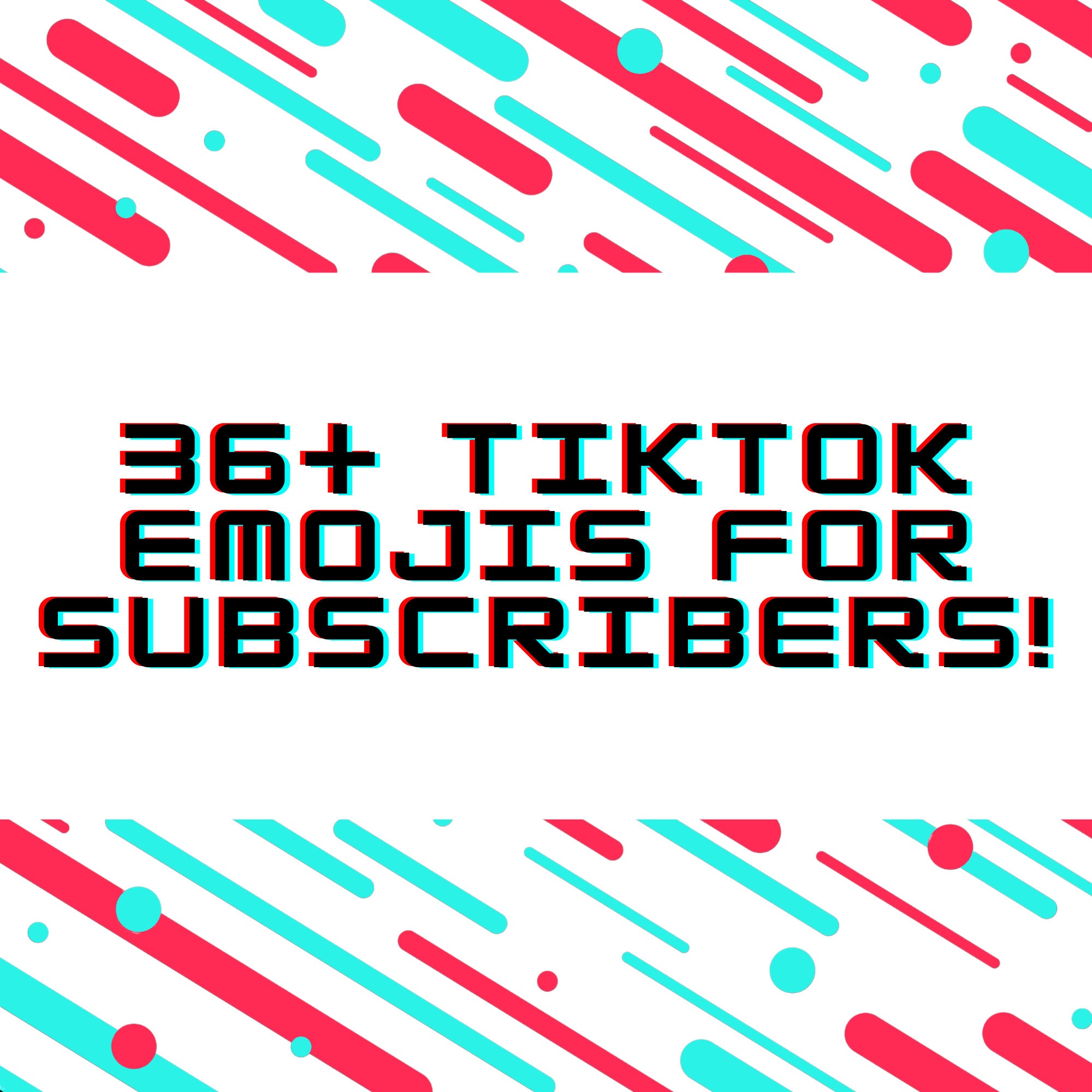 36+ Tiktok Emojis & Icons for Subscribers! + Canva Template - Etsy