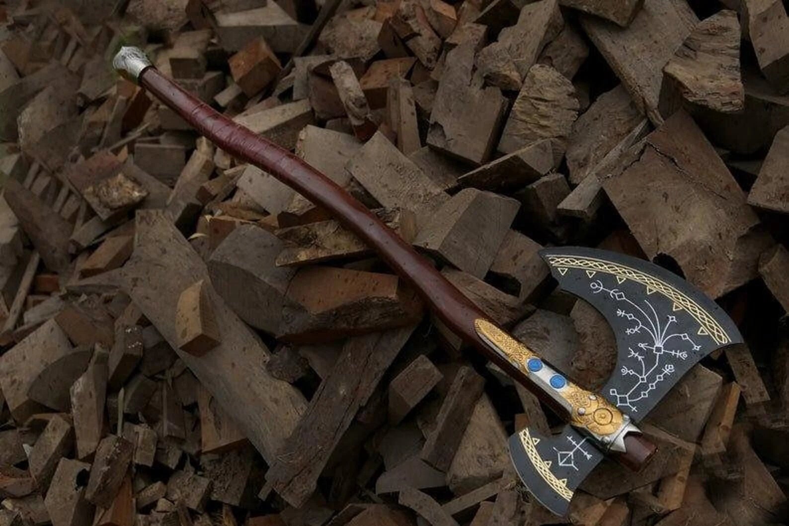 God of War Kratos Leviathan Axe, Scandinavian Axe, Axe, Norse Axe ...