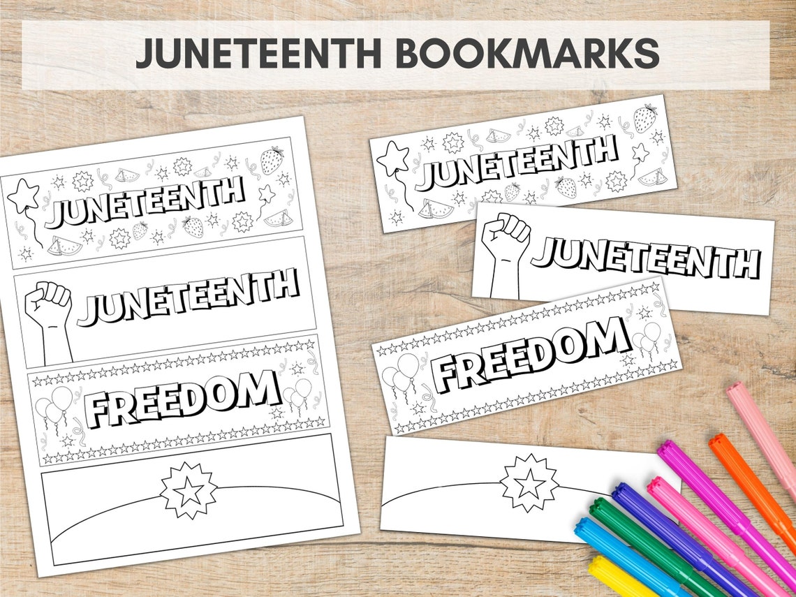 Printable Juneteenth Activity Pack for Kids, Freedom Day Coloring and ...