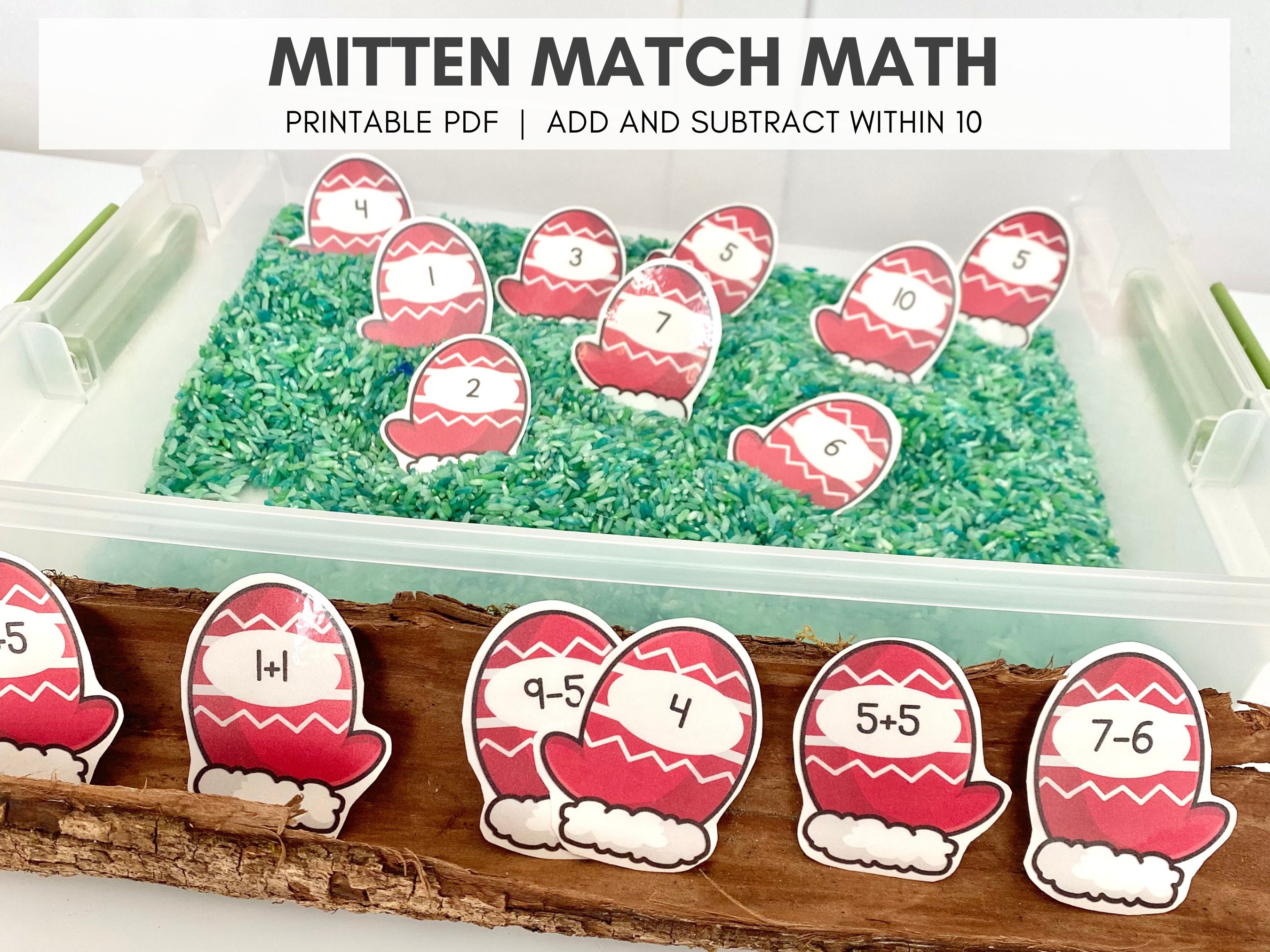 Printable Addition and Subtraction Math Game for Kindergarten - Etsy