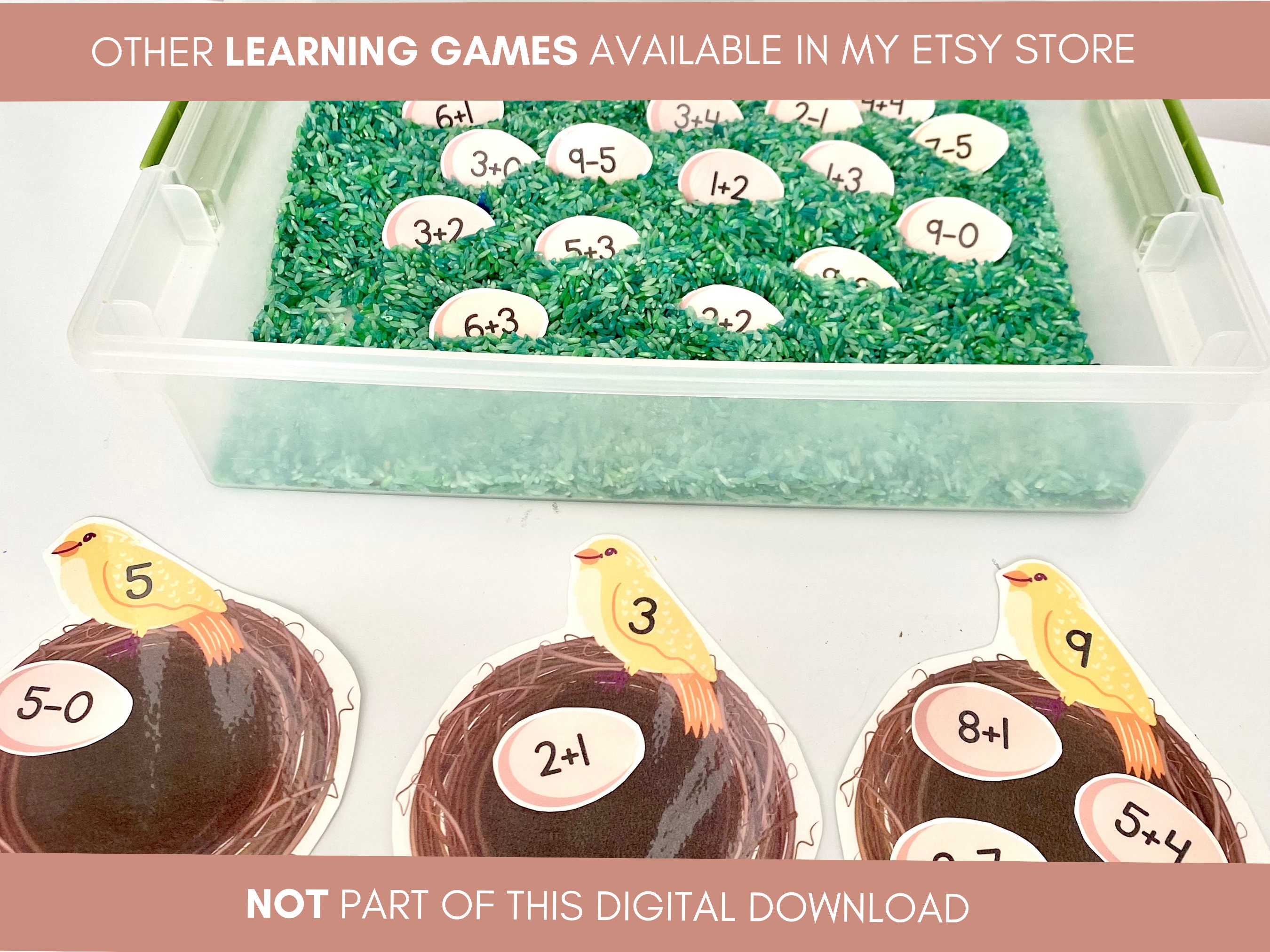 Printable Addition and Subtraction Math Game for Kindergarten - Etsy