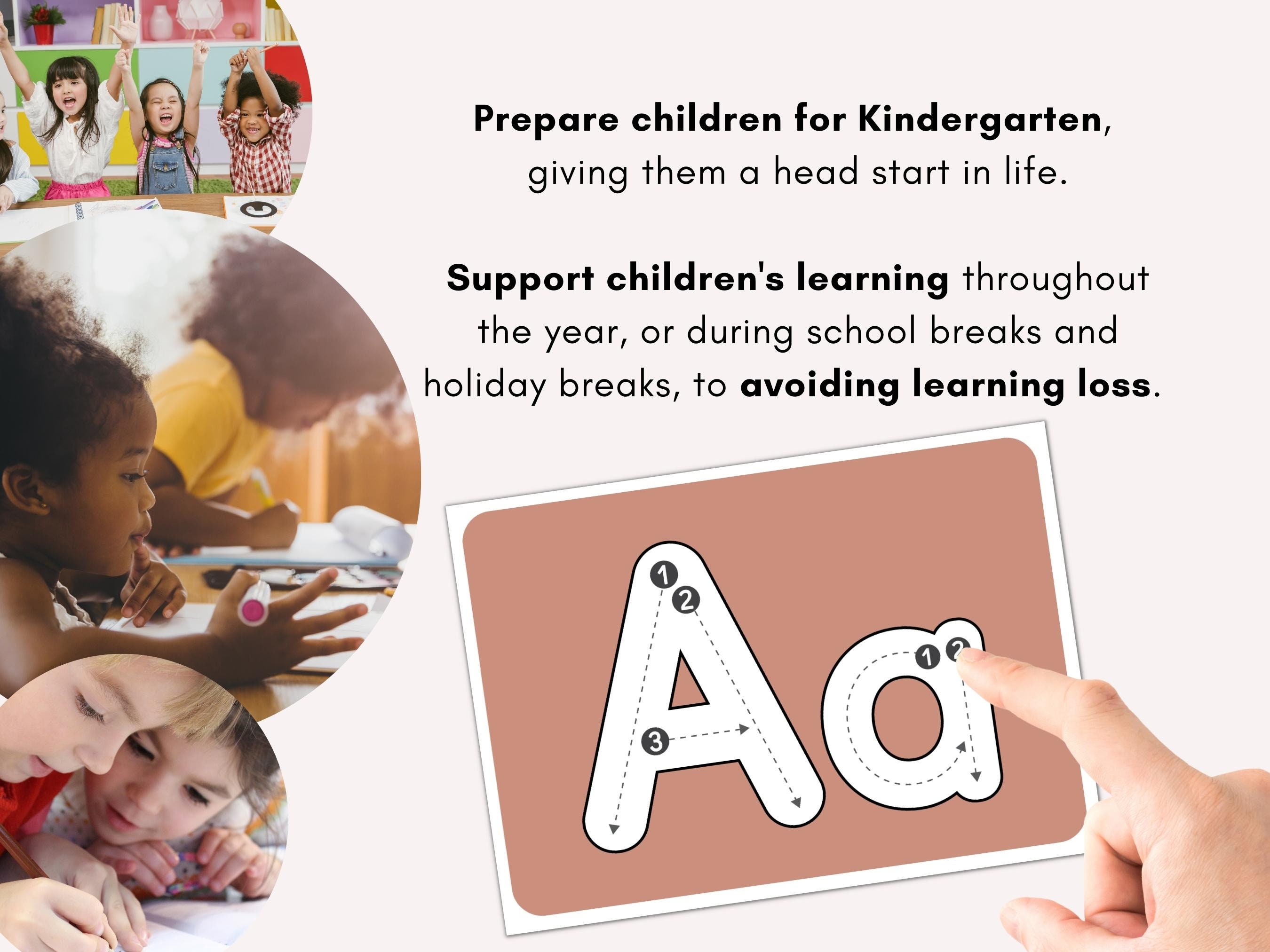 Alphabet and Number Flashcards for Preschool Pre-k and Kindergarten ...