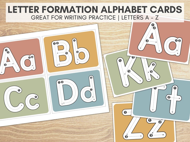 Alphabet and Number Flashcards for Preschool Pre-k and Kindergarten ...