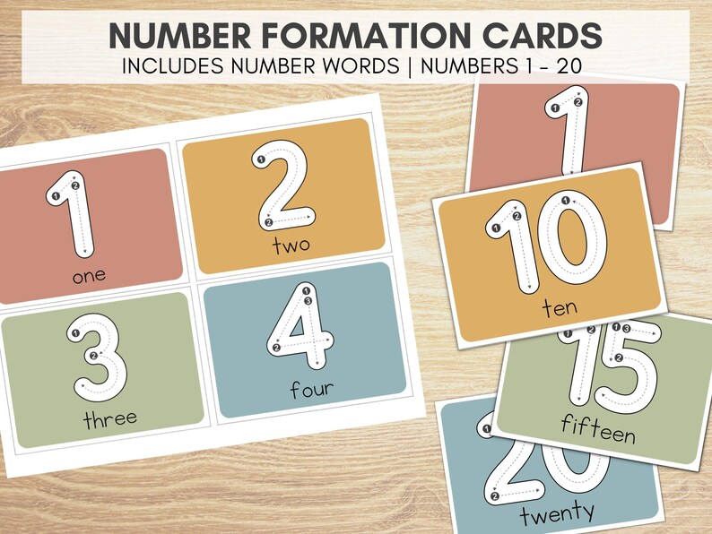 Alphabet and Number Flashcards for Preschool Pre-k and Kindergarten ...