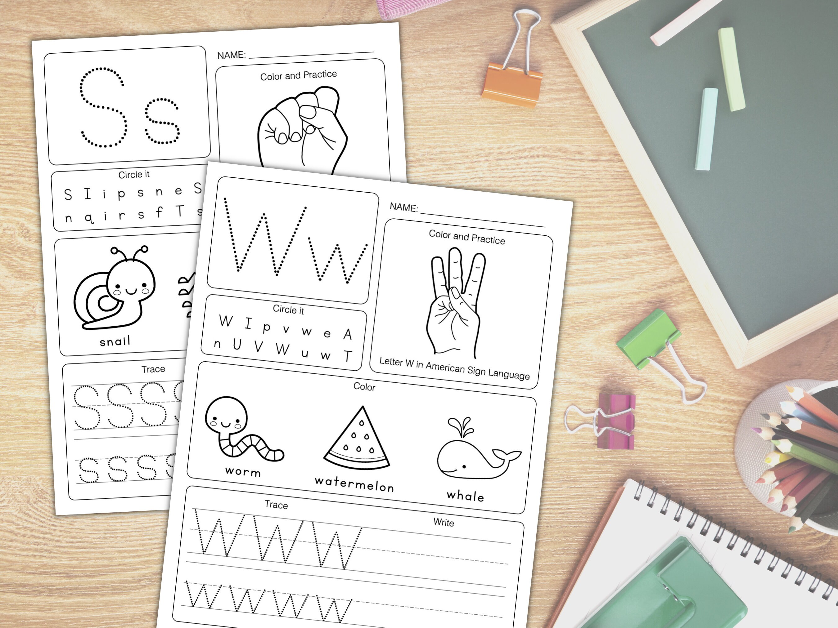 ABC Worksheets, Alphabet Printables, ABC Letter Worksheets Preschool ...
