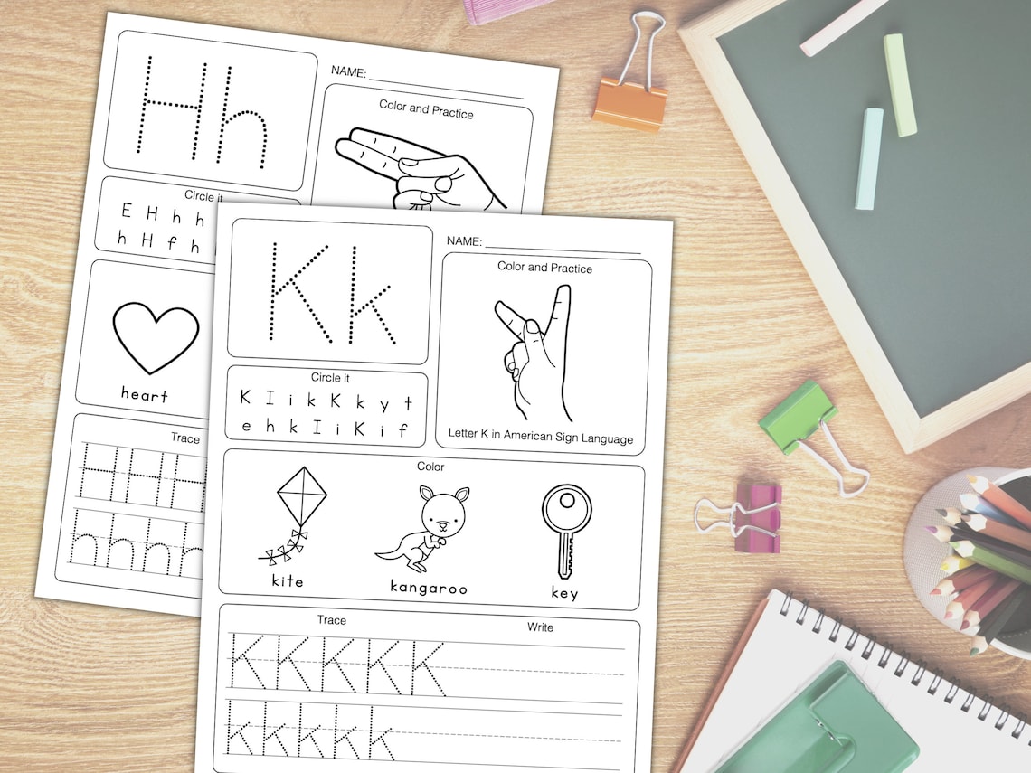 ABC Worksheets, Alphabet Printables, ABC Letter Worksheets Preschool ...