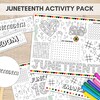 Printable Juneteenth Activity Pack for Kids, Freedom Day Coloring and ...