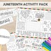 Printable Juneteenth Activity Pack for Kids, Freedom Day Coloring and ...