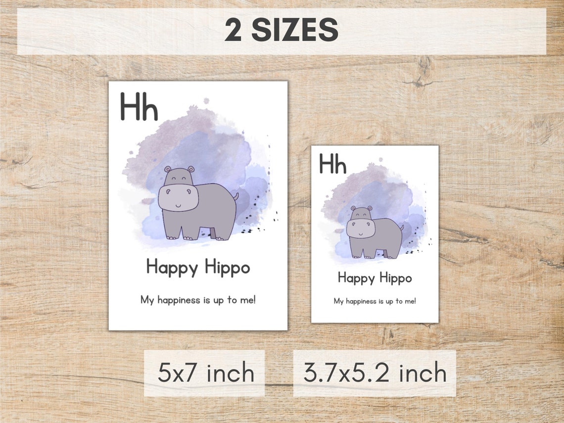 Mindfulness Alphabet Animal Cards, Affirmations for Kids, Preschool ...