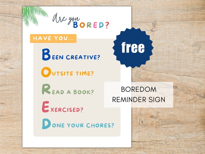 Printable Summer Activities for Kids, Printable Boredom Busters ...